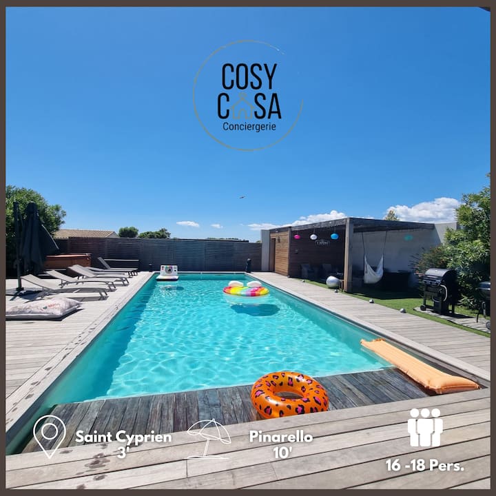 Villa Dalotya 6- 8 Suites-piscine-spa -5' Plage - Porto-Vecchio