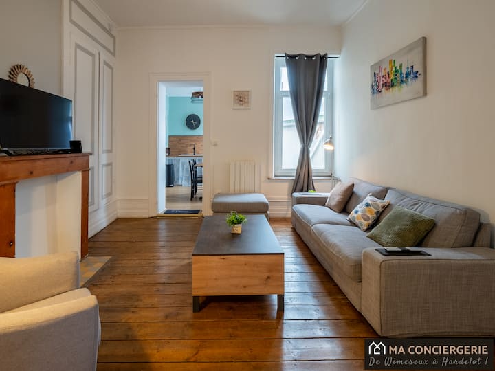 Appartement Central - 5pers - Cachet - Wifi - Boulogne-sur-Mer