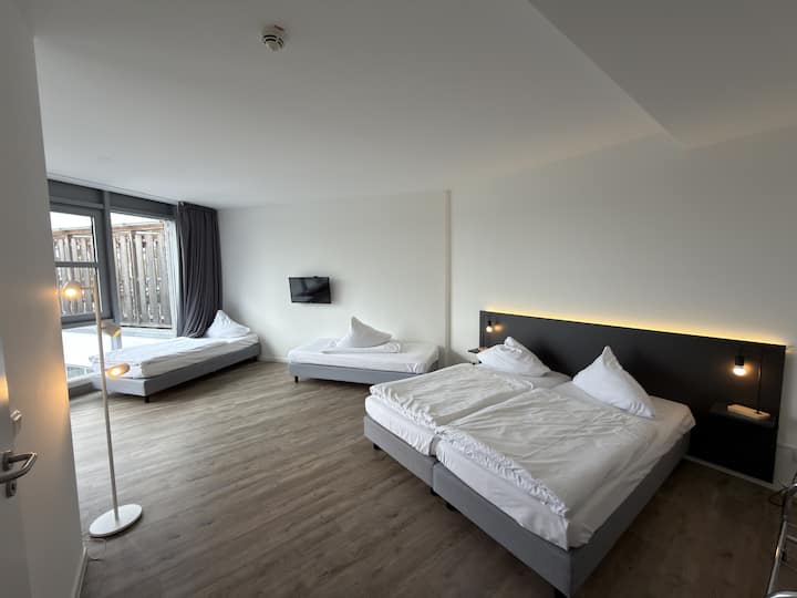 4 Betten Direkt Am Bahnhof + Dachterrasse - Münster