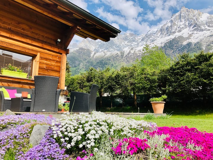 Chalet Vue Chaine Mont Blanc Glacier Des Bossons - Chamonix-Mont-Blanc