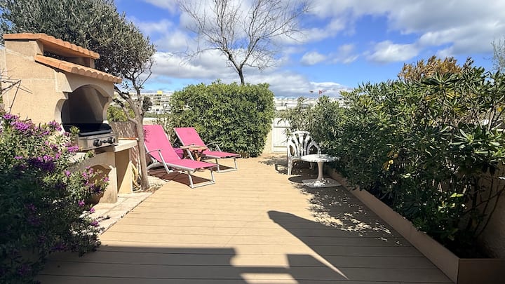 Maison Vue Mer 10 Pers, Terrasse, Plage 2min, Clim - Agde