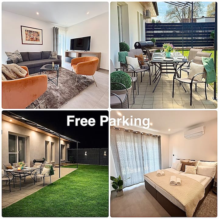 Local-lux Garden Residence B •Terrace • Bbq - Kecskemét