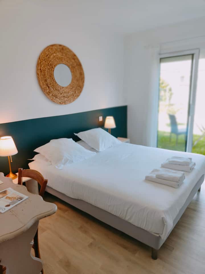 Chambre Terrasse, Hôtel La Voile Bleue, Erdeven - Étel