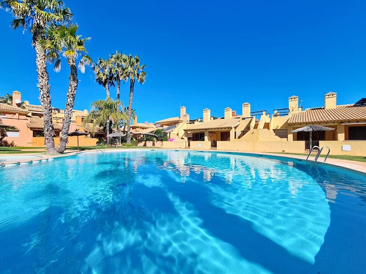 Bungalow With Patio And Private Roof Terrace, Pool - Manga del Mar Menor