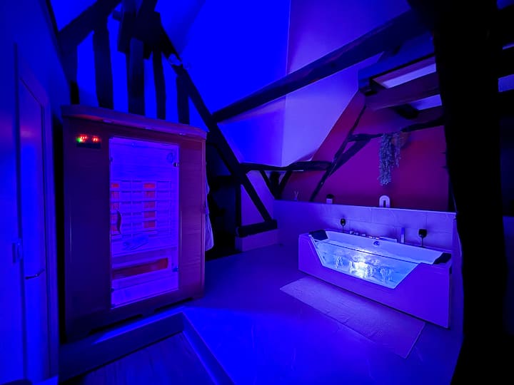 Suite Spa | Sauna Privé & Cinéma-quais De L’yonne - Appoigny