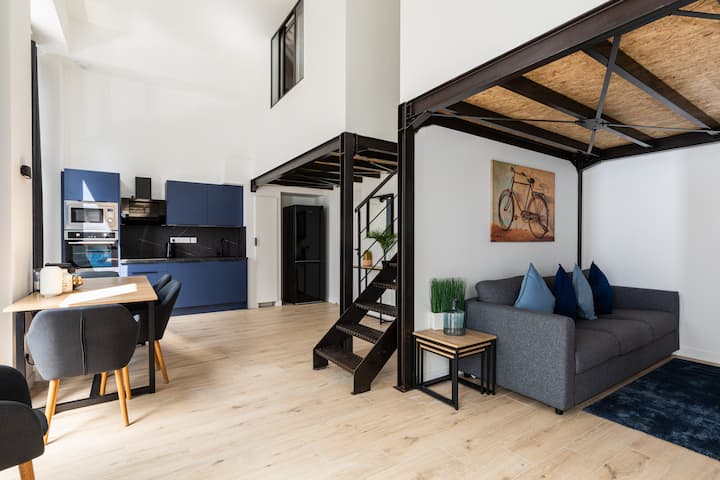 Spacieux Loft Climatisé-lyon 3 Préfecture- 8 Pers. - Lyon