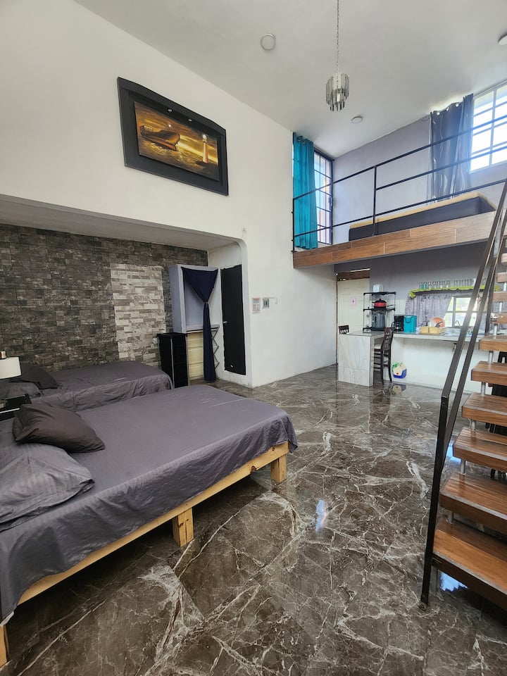 Loft Moderno Doble Altura, 7 Mins De Playa Miramar - Tampico
