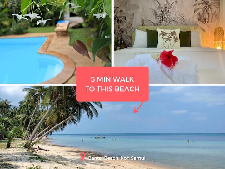 Paradise Escape Nr Beach W Pool & Laundry Machine - Ko Pha Ngan