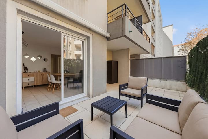Appartement Grande Terrasse - Emplacement Central - Montpellier