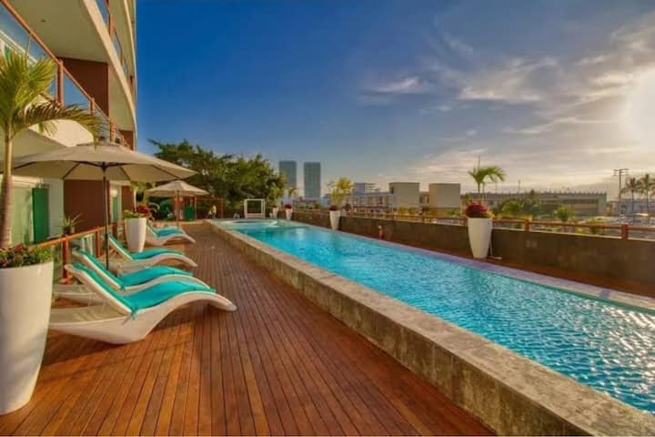 3departamentos| Alberca| La Mejor Vista| Balcon - Puerto Vallarta