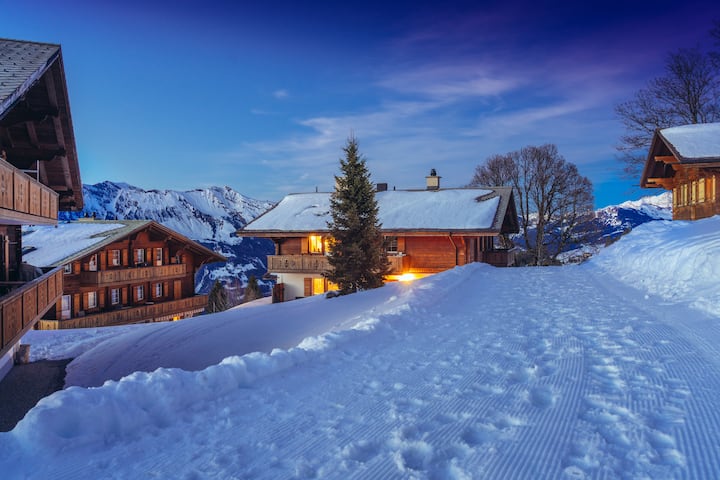 Alpine Chalet With Mountain View – Walk To Slopes - Brienz