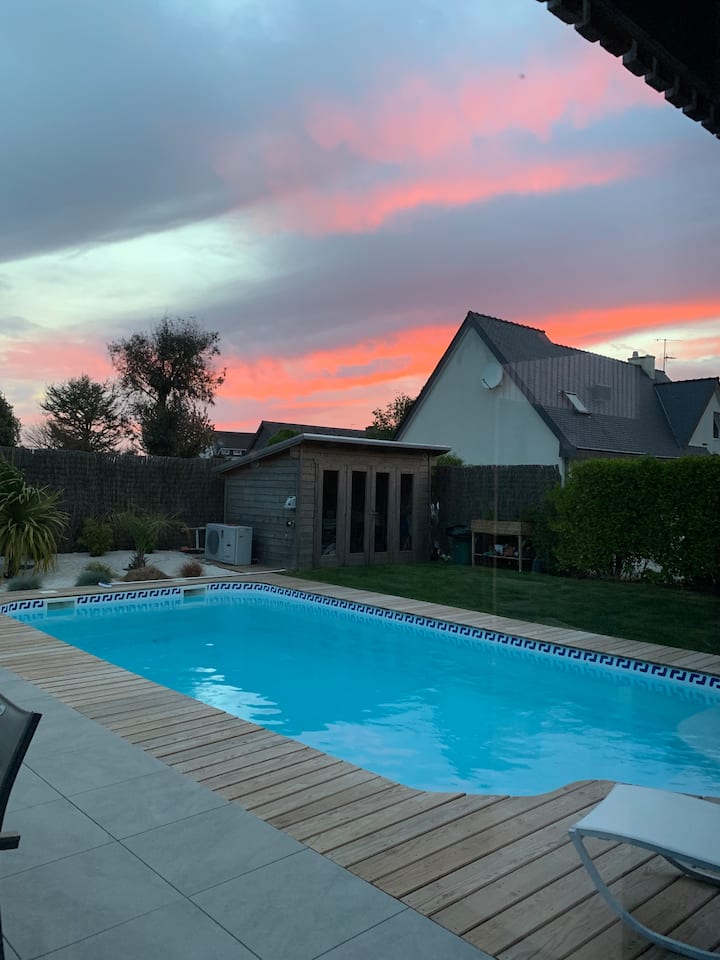 Maison Avec Piscine Plage à Pied - Concarneau