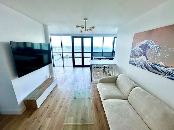 Studio Centre-ville Avec Vue Panoramique Sur Mer - Carantec