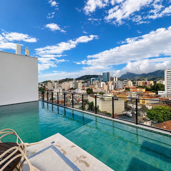 Studio Vista Cristo Redentor + Wi-fi + Ar E Metrô - Rio de Janeiro