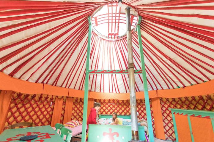 Yourte Dans La Forêt - Mens