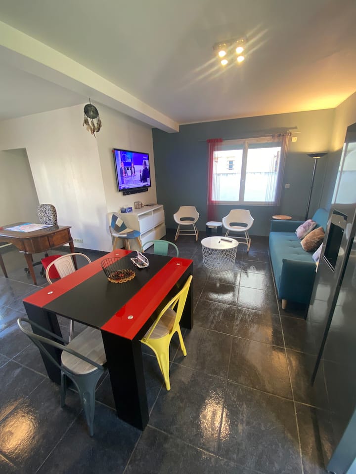 T3 Rdc Jardin – 2 Sdb, Clim, Plage à Pied - Port-la-Nouvelle