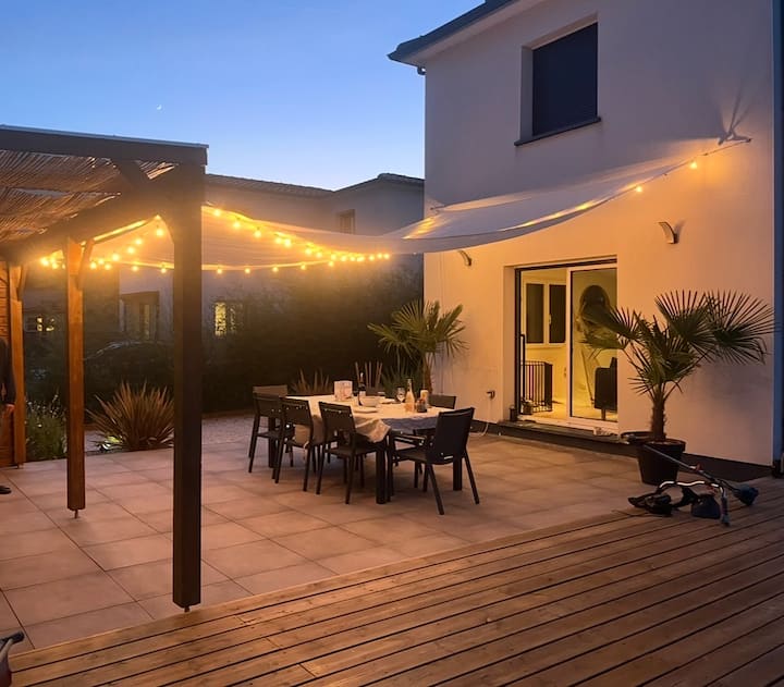 Maison Familiale Avec Piscine Et Jardin - 6 Pers - Cestas