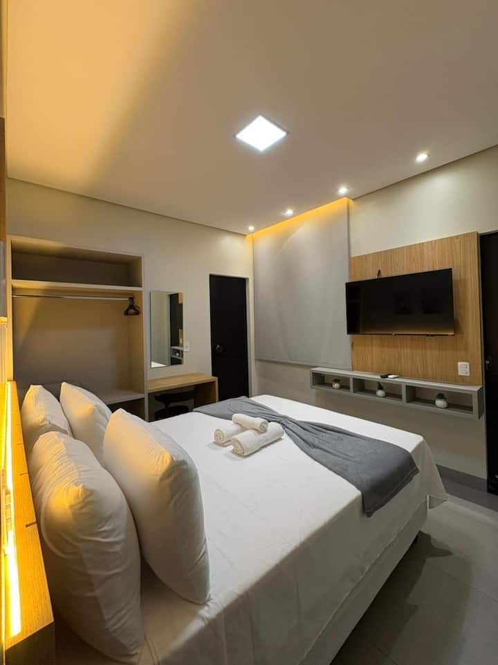 Flat Novo Completo E Aconchegante C/ Garagem - Brazil
