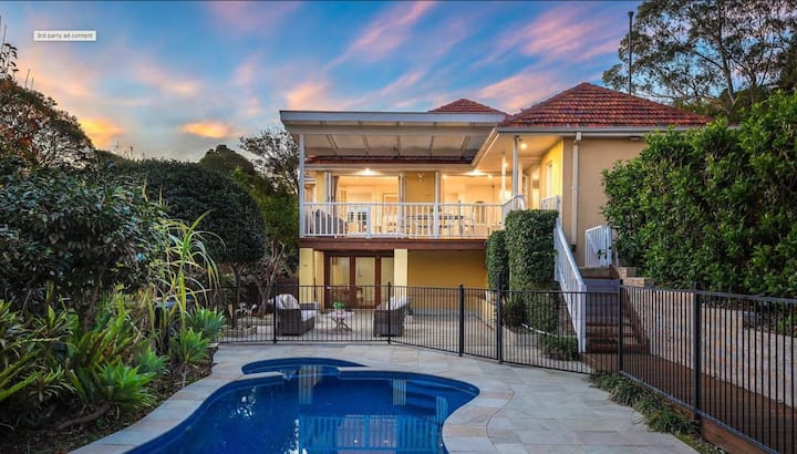 Roseville Poolside Retreat Close To Station - Crows Nest