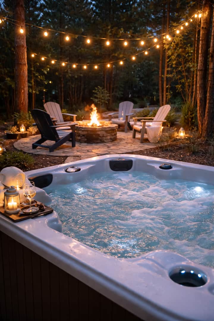 Intimate Tiny Home Escape-hot Tub-fire Pit-private - Alabama