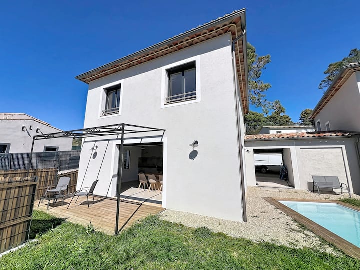 Maison Contemporaine, Piscine Privée, Vue Collines - Pégomas