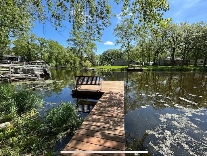 Briggs Lake Bungalow + Boat House! - Clear Lake, MN