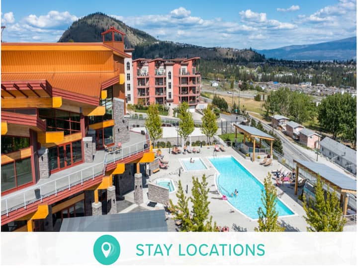 Bright 1 Bdrm 102 At Amenity Rich Resort W Pool! - West Kelowna