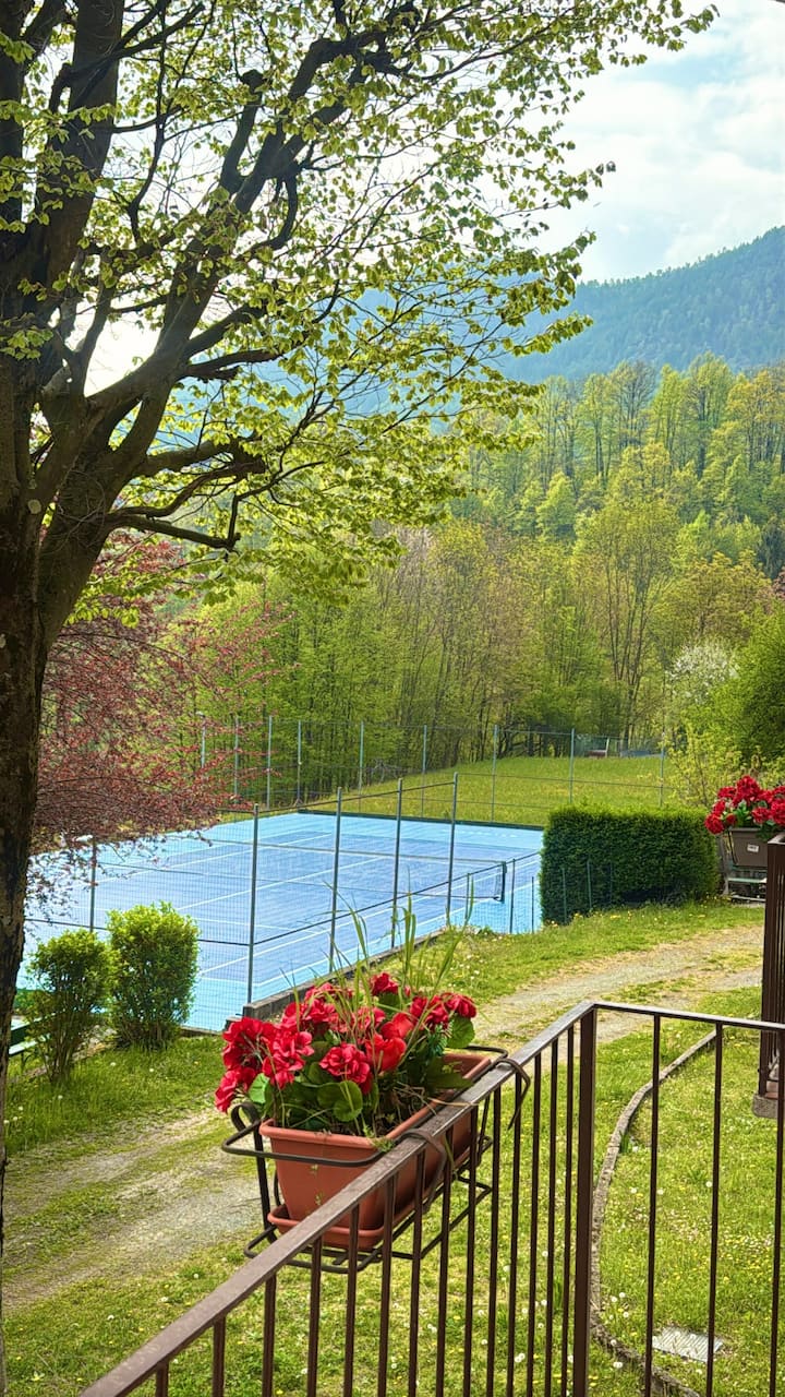 Appartamento Con Campo Da Tennis E Vista Panoramic - Ala di Stura