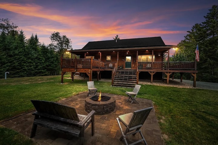 7sd Log Cabin Near Bretton Woods; Hot Tub, Firepit - Bretton Woods, NH