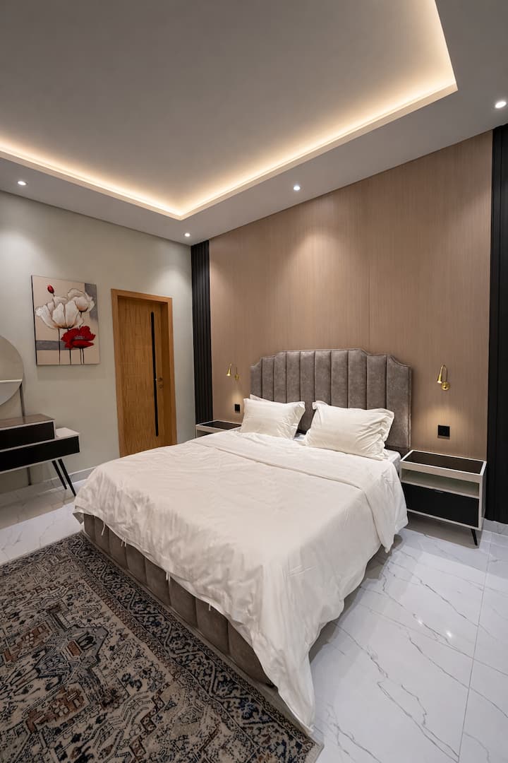 غرفتين وصالة بتصميم هادئ وأجواء مريحة - Jeddah