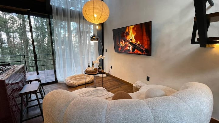 Cabaña De Diseño En El Bosque | Casa Fika - Mexico