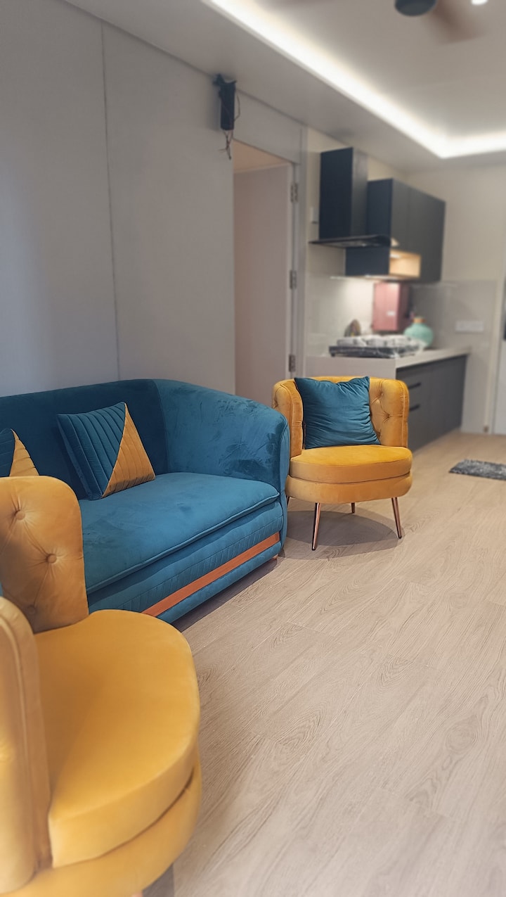 Airbnb Luxe 1bhk Viman Nagar 500mtr Near Airport - Pune