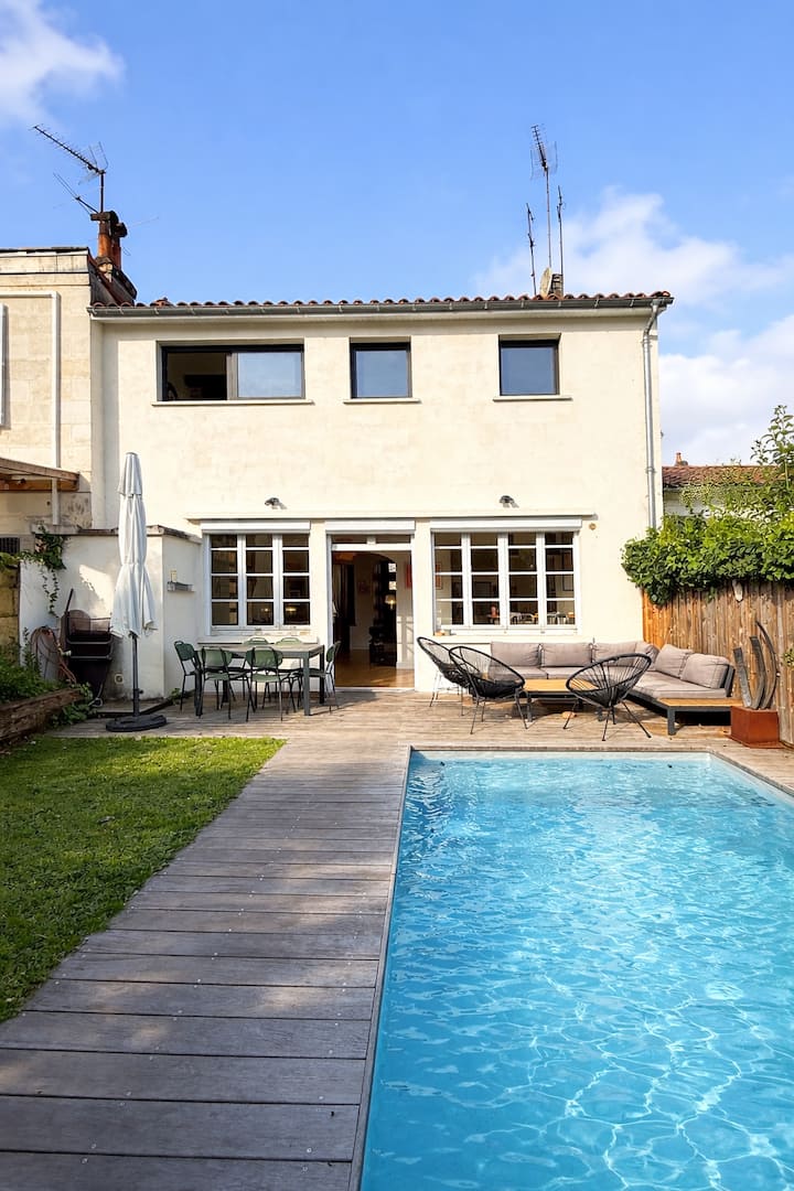 Lazure - Maison Familiale Avec Piscine - Bordeaux