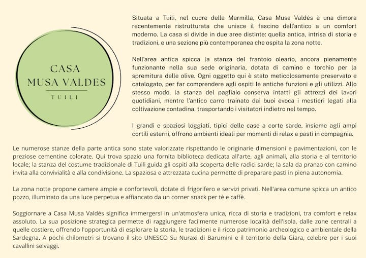 Intera Dimora In Marmilla: Casa Musa Valdes - Villa Verde