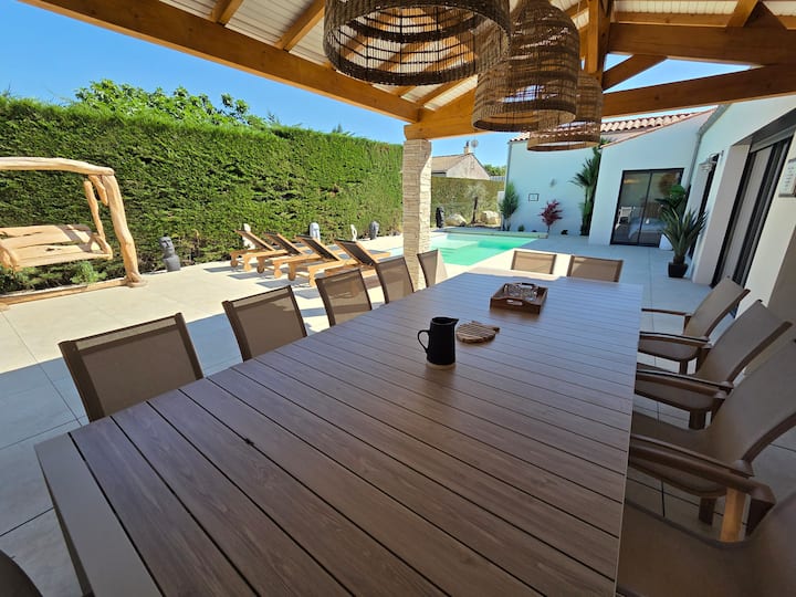 Villa 14 Pers Neuve 200m Plage&marché +Piscine/spa - La Brée-les-Bains
