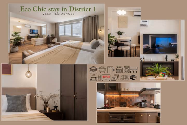 Dist1 80m2 3bed2bath Serviced Apt• Lift • 24h Stay - Ho Chi Minh City