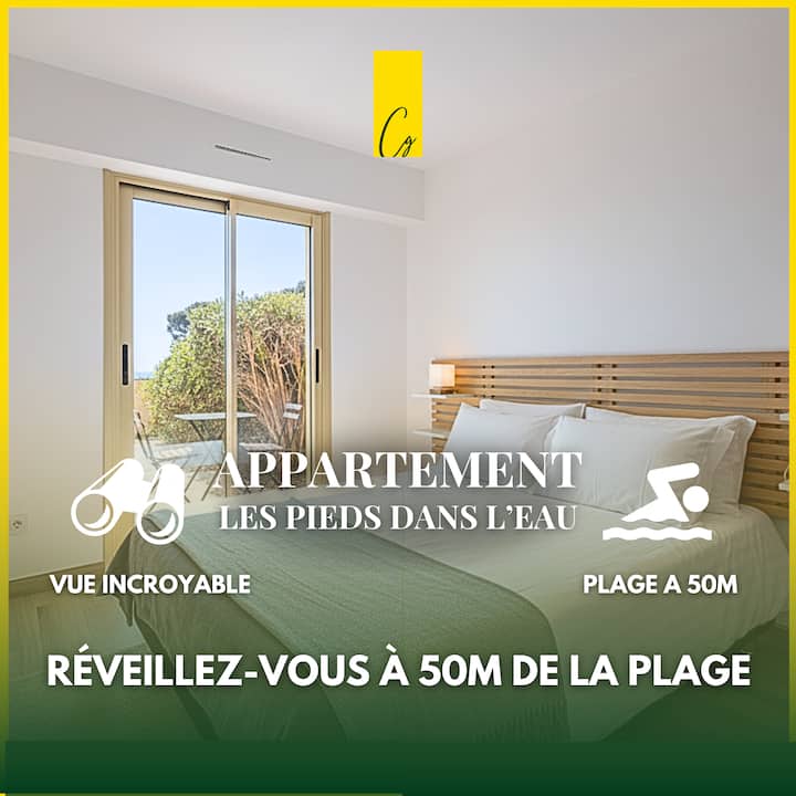 Vue Mer • 50m Plage • Terrasse • Clim • 4 Pers - La Londe-les-Maures