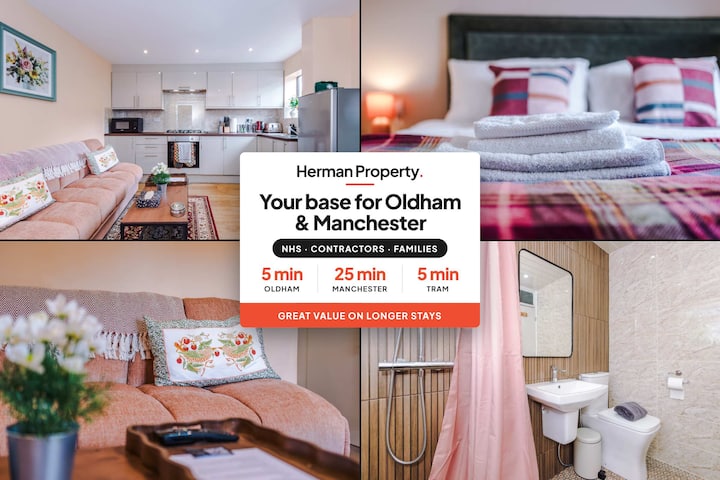 Nhs & Contractor Base | 2 Bed, Sleeps 5 | Wi-fi - Oldham