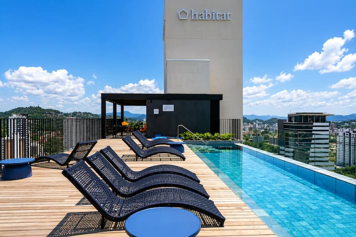 Loft Novo 910 - 200m Vila Germânica •Pisc Rofftop - Blumenau