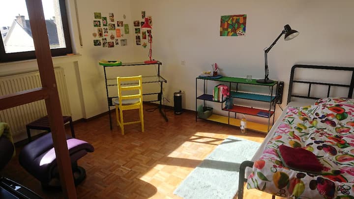 Farbig-helles Zimmer ~20m2 - 2te Etage, Privathaus - Luxembourg