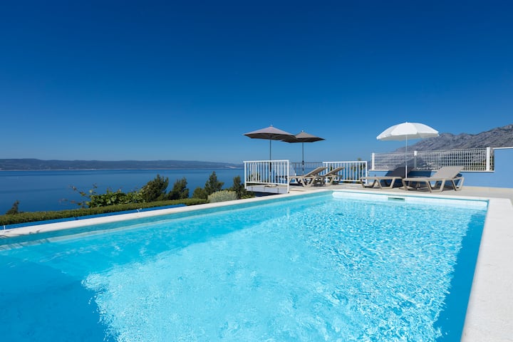Deluxe Studio Ap With Swimming Pool And Sea View - Brela