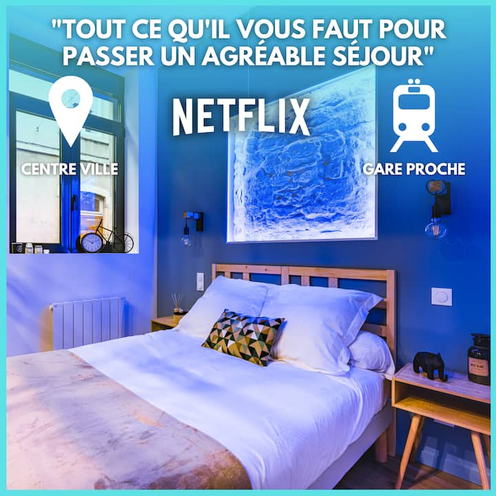 Studio *Le Diamant* Cocooning- Gare Bourgoin - Bourgoin-Jallieu