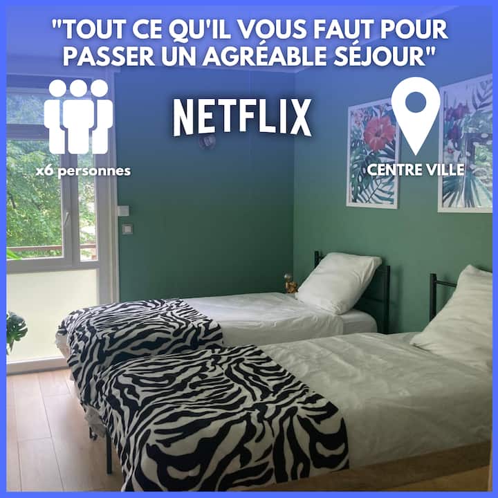 T3 *Le Tropical* Cosy & Lumineux - Centre Oullins - Lyon