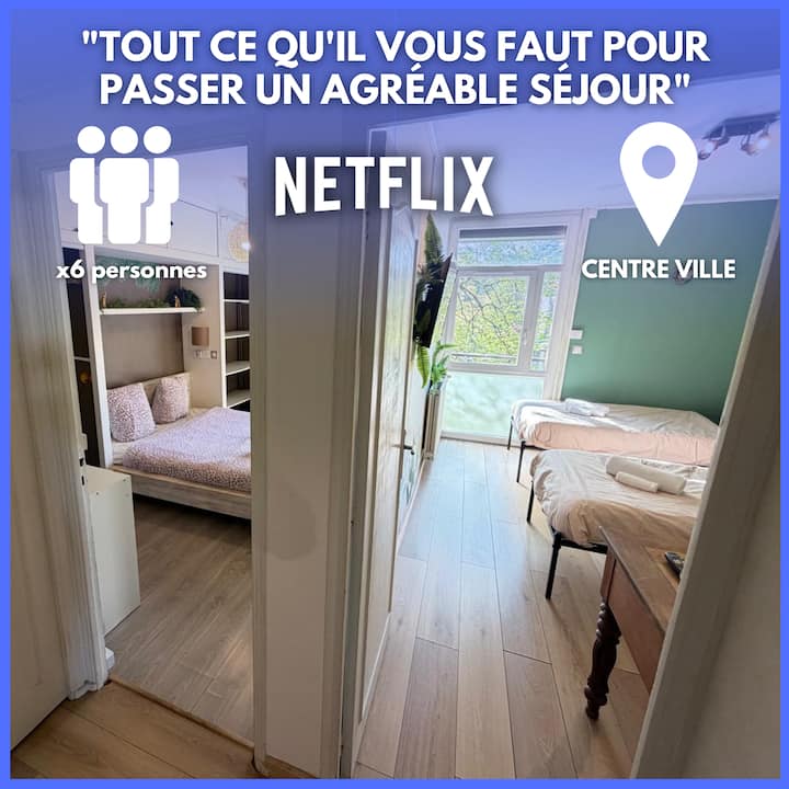 T3 *Le Tropical* Cosy & Lumineux - Centre Oullins - Solaize
