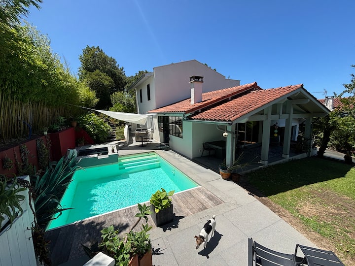 Villa Bidart Proche Plage, Piscine Et Jacuzzi - Saint-Jean-de-Luz
