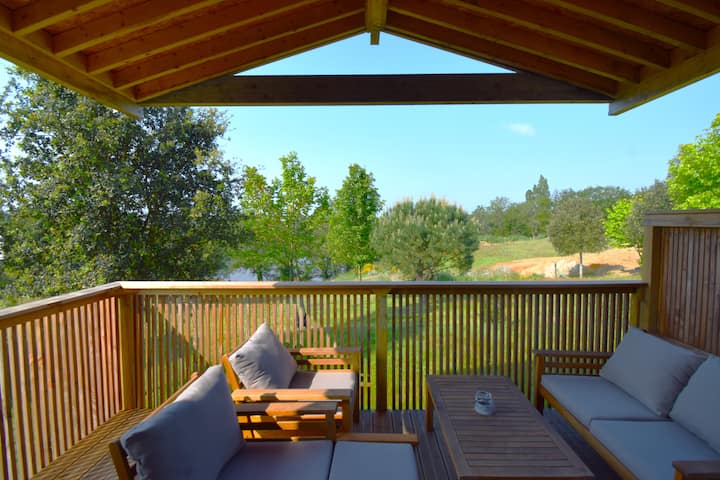 Cottage Paisible Vue Lac + Piscine - Aizenay