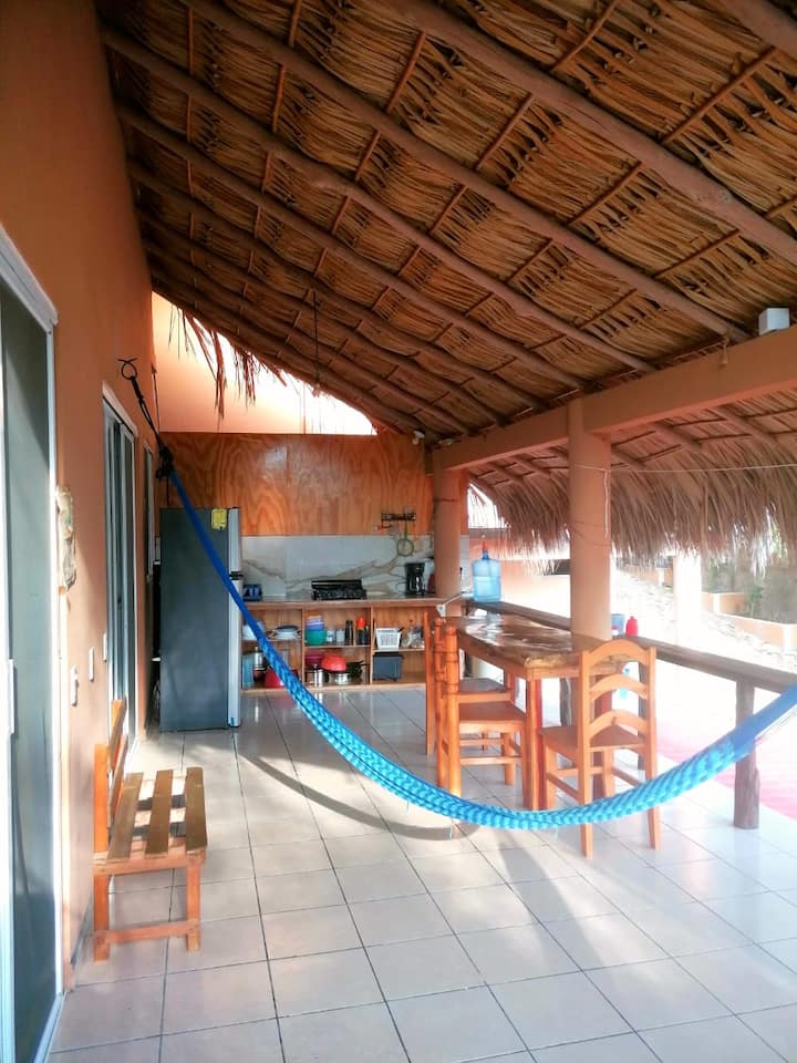 Depa De Dos Recámaras, Ac, Cocina, Wifi Starlink - Mazunte
