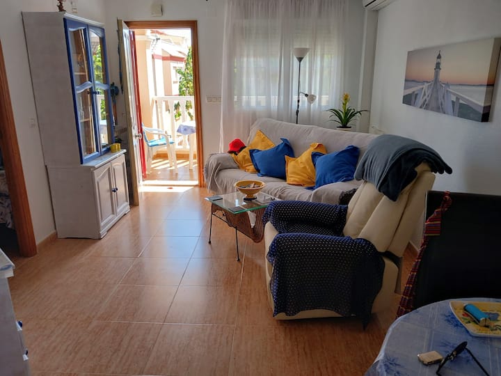 Fab 2 Bed Apt. Aircon Balcony Solarium Pool Wi-fi - San Pedro del Pinatar