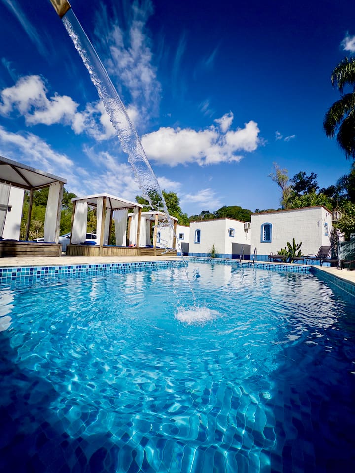 Recanto Estilo Santorini |Privativo E Aconchegante - Guararema