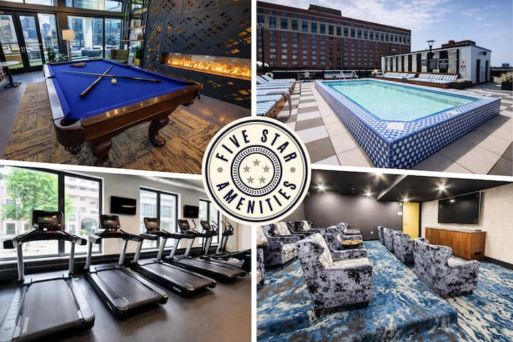 Luxurious Downtown Condo W/ Free Parking+pool+gym - Marais poitevin